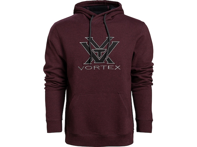 Vortex Optics Men's Core Logo Comfort Hoodie Burgundy Heather XL
