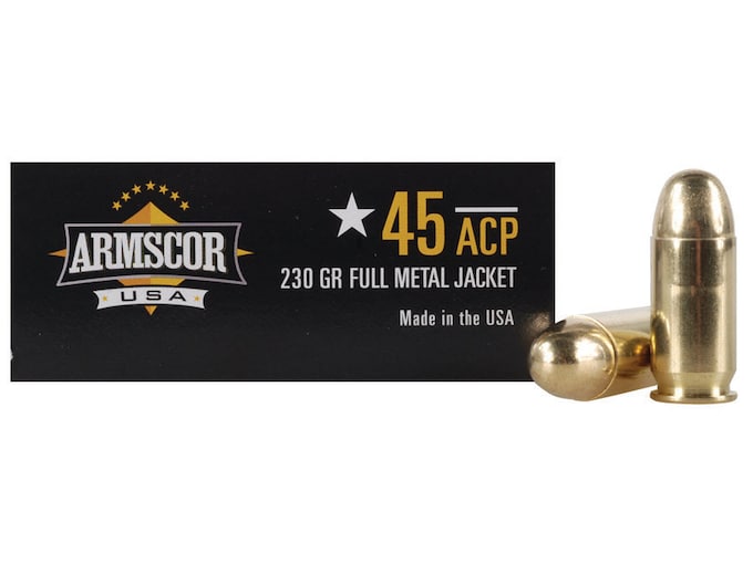 Armscor Ammo 45 ACP 230 Grain Full Metal Jacket Box of 50