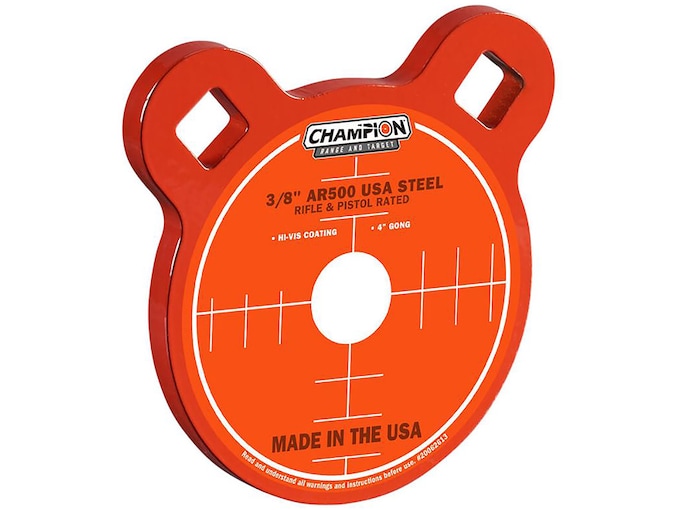 Champion Center Mass Steel Target 4 Gong 3/8 AR500 Steel