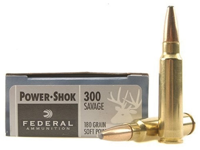 Federal Power-Shok Ammo 300 Savage 180 Grain Soft Point Box of 20