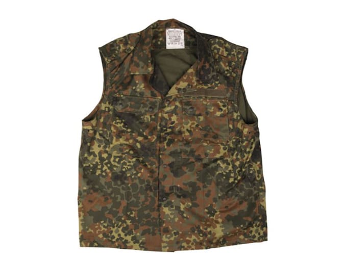 Military Surplus German Combat Vest Grade 1 Flecktarn Camo XL