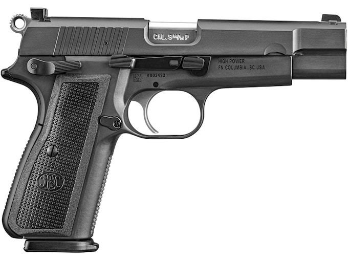 FN High Power Semi-Automatic Pistol 9mm Luger 4.7 Barrel 10-Round Flat