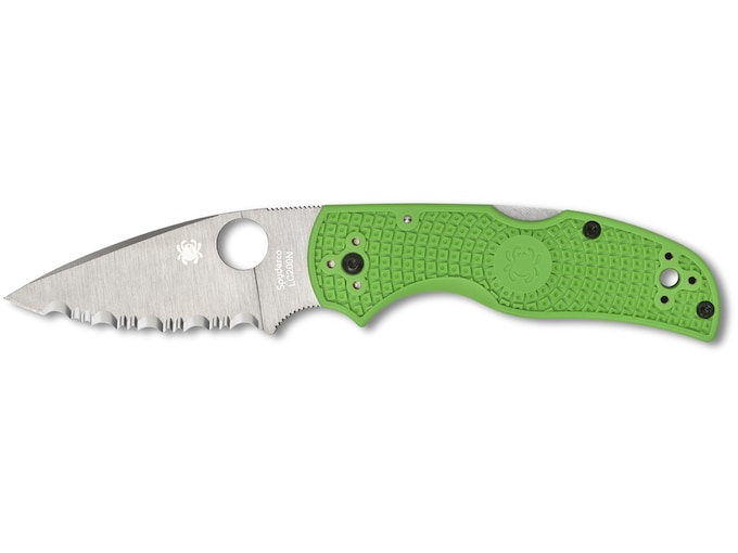 Spyderco Native 5 Salt Folding Knife 2.95 Fully Serrated Leaf LC 200 N