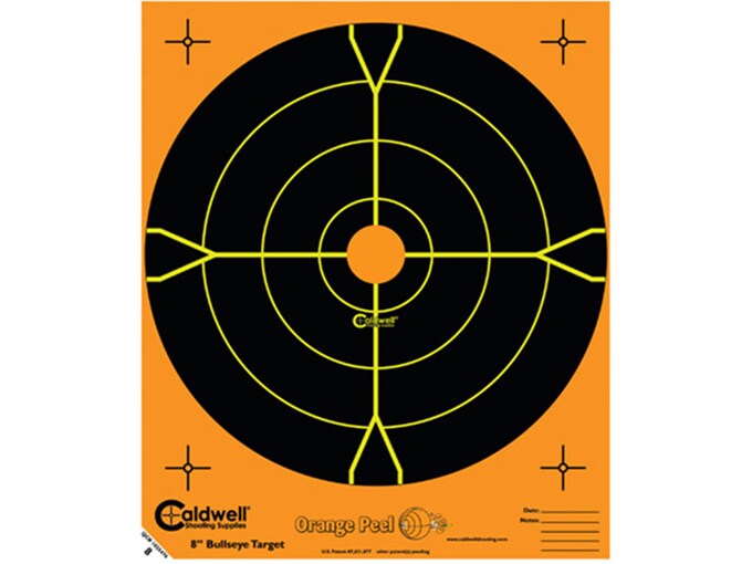 Caldwell Orange Peel Targets 8 Self-Adhesive Bullseye 100PK
