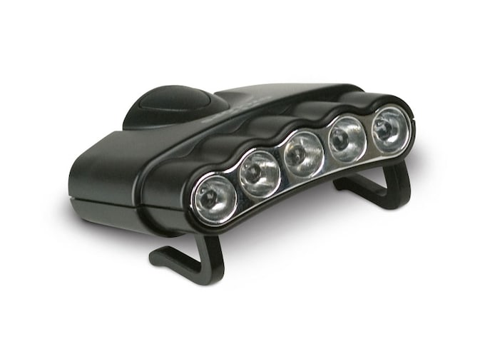 Cyclops Orion5 Cap Clip Light LED 2 CR2032 Batteries Polymer Black