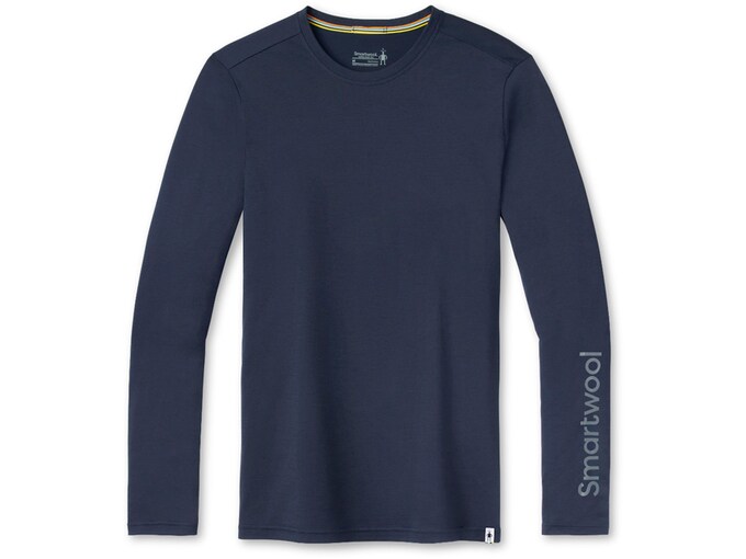 Smartwool Men's Logo Long Sleeve Shirt Deep Navy XL