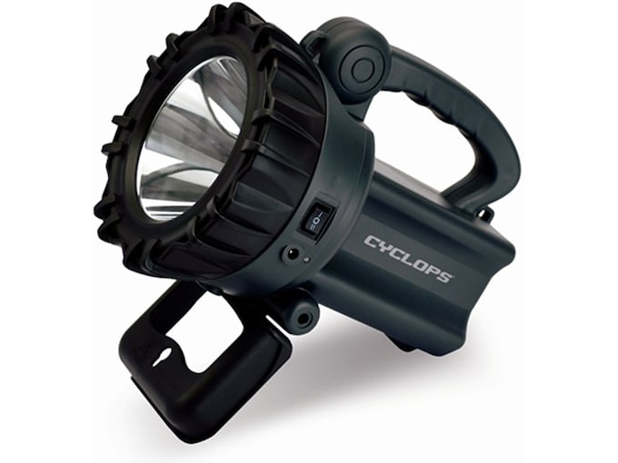 Cyclops Handheld Spotlight LED Rechargeable Battery Polymer Black