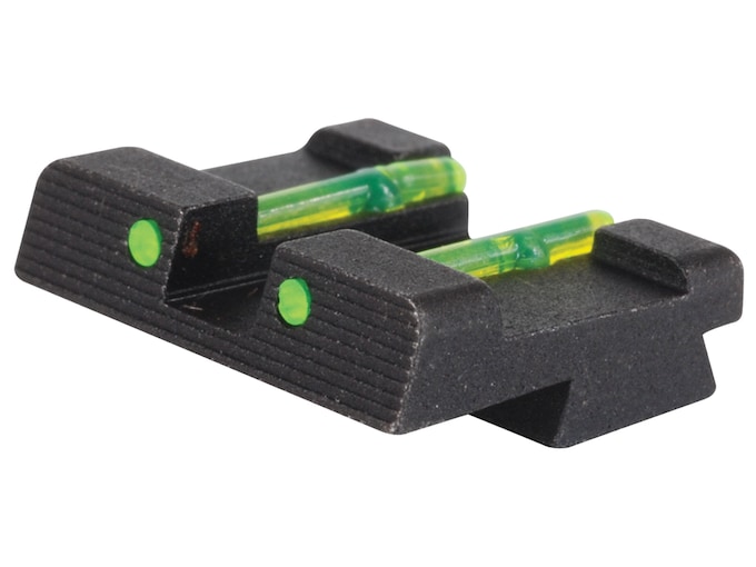 HIVIZ Rear Sight Springfield XD XDM Steel Fiber Optic Green