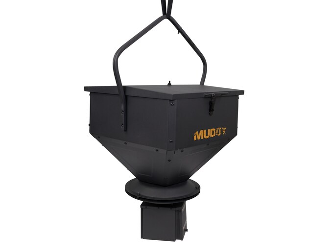 Muddy Outdoors 100 LB Hanging Game Feeder Steel Black