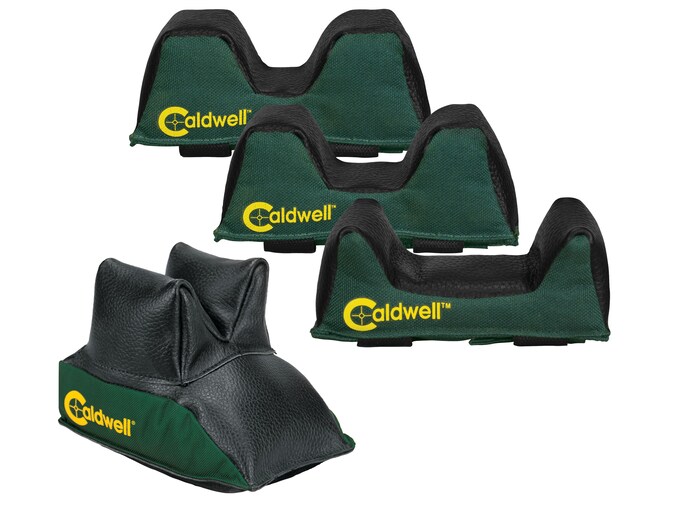 Caldwell Universal Front Rest Bag Set 4 Bags Green Nylon Unfilled