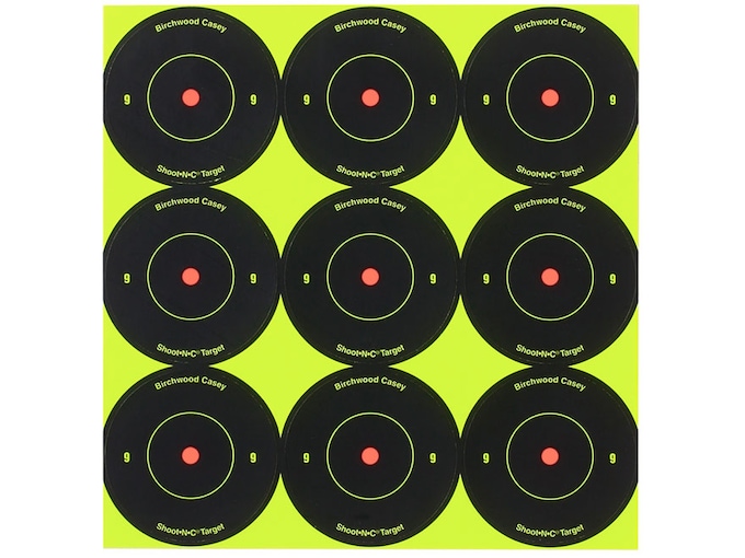 Birchwood Casey Shoot-N-C 2 Bullseye Reactive Targets Package 108