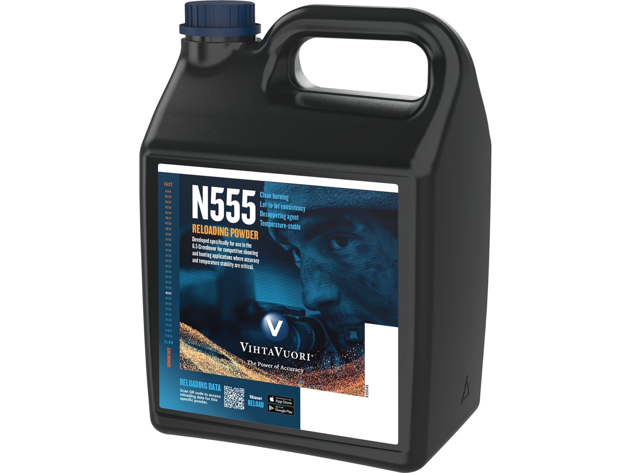 Vihtavuori N555 Smokeless Gun Powder 8 lb