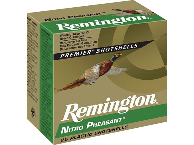 Remington Nitro Pheasant Ammo 20 Ga 2-3/4 1oz #5 Copper Plated Shot