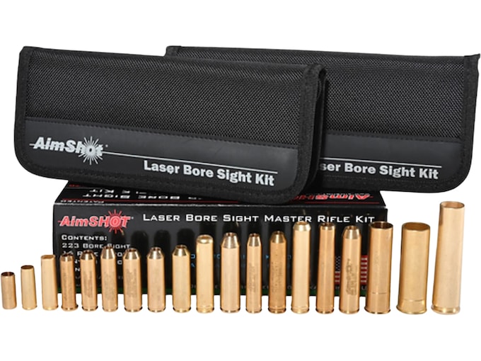 AimShot Master 2 Rifle Kit Green Laser Bore Sight External Battery