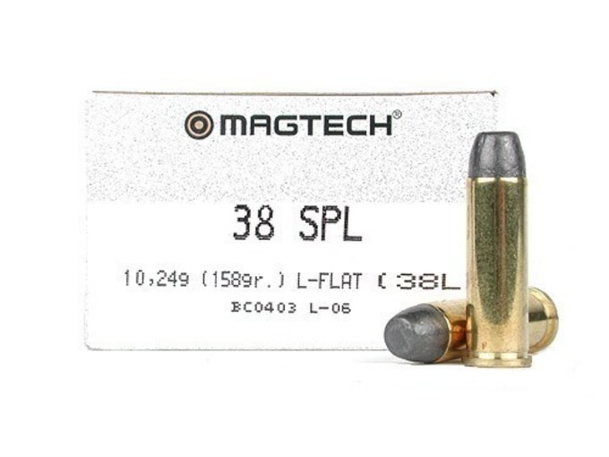 Magtech Cowboy Action Ammo 38 Special 158 Grain Lead Flat Nose Box of