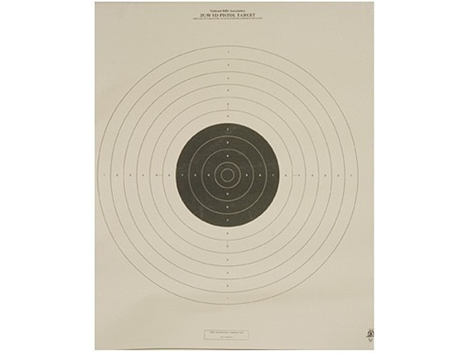 NRA Official International Pistol Targets B-19 25/50 Yard Slow Fire