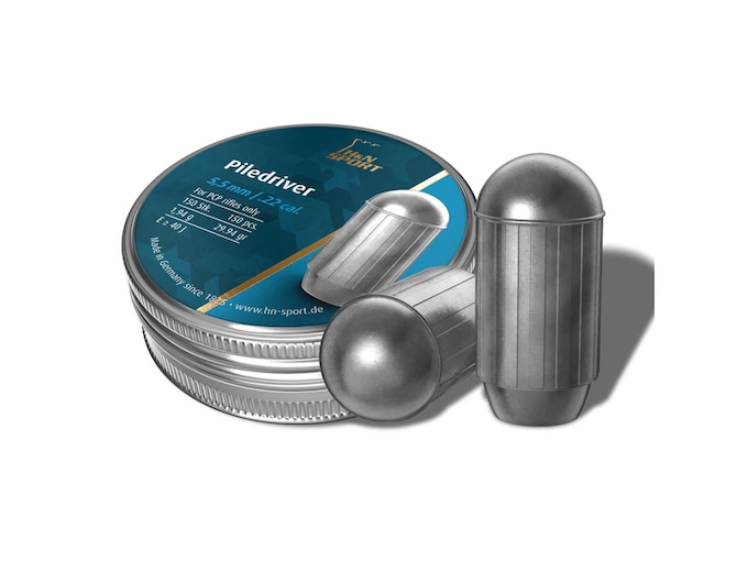 H&N Piledriver Air Gun Pellets 22 Cal 29.94 Grain Domed Tin of 150