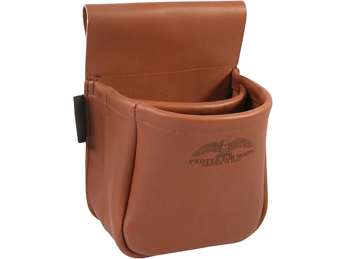 Protektor Divided Shotgun Shell Pouch Leather Tan