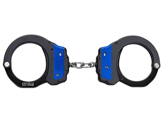 ASP Blue Line Ultra Cuffs Chain Handcuffs Aluminum Black