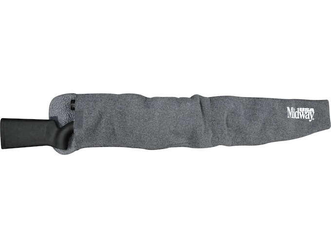 MidwayUSA Silicone-Treated Sherpa-Lined Scoped Rifle Sock 40 Dark Gray