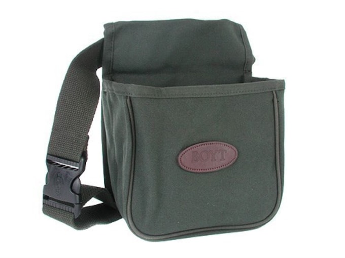 Boyt Divided Shotgun Shell Pouch Belt Canvas Green