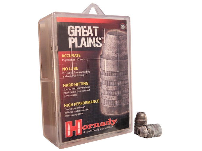 Hornady Great Plains Muzzleloading Bullets 50 Cal 385 Grain Lead