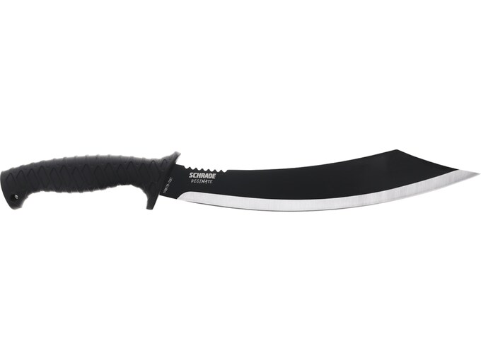 Schrade Decimate Parang Machete 11.75 3Cr13 SS Blade Rubber Overmold