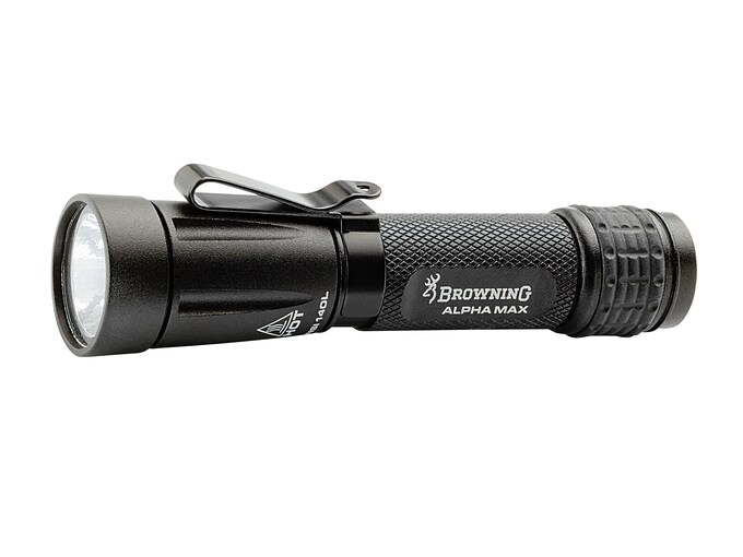 Browning Alpha Max Flashlight LED 1 AA Battery Aluminum Black