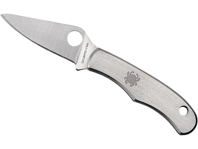 Spyderco Bug Folding Pocket Knife 1.27 Drop Point 3Cr Blade SS Handle