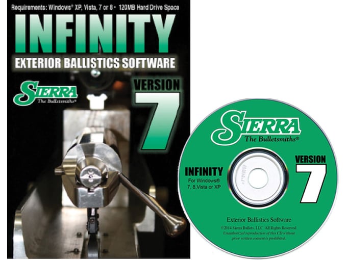 Sierra Infinity Exterior Ballistic Software Version 7 CD-ROM