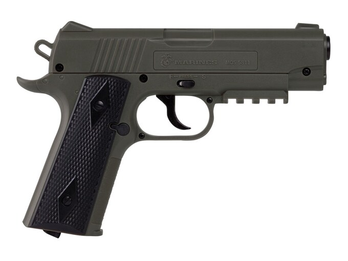 Crosman USMC MOS 5811 Military Police Air Pistol 177 Cal Olive Drab