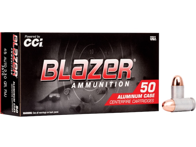 Blazer Ammo 45 ACP 230 Grain Full Metal Jacket Box of 50