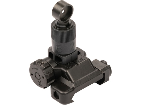 Knights Armament Flip-Up Micro Rear Sight 600 Meter Steel Black