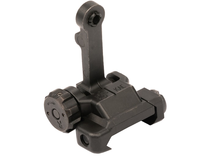 Knights Armament Flip-Up Micro Rear Sight 300 Meter Steel Black