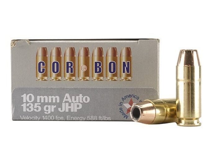 Cor-Bon Self-Defense Ammo 10mm Auto 135 Grain Jacketed Hollow Point
