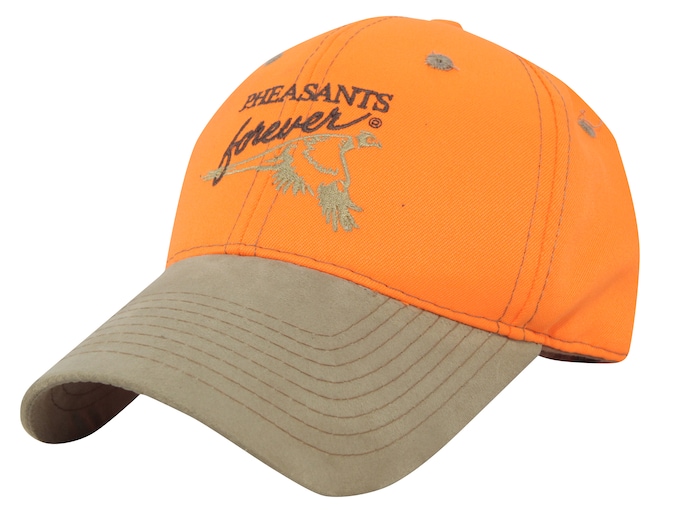 Pheasants Forever Logo Cap Cotton Blaze Orange Brown