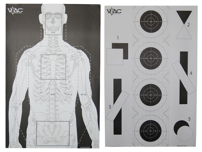 VTAC Double Sided Target Paper Black/White 100PK