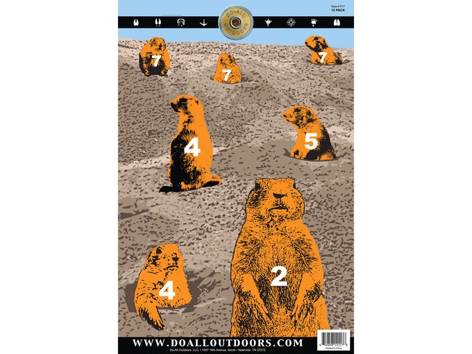 Do-All Prairie Dog Town 12 x 18 Paper Target 10PK