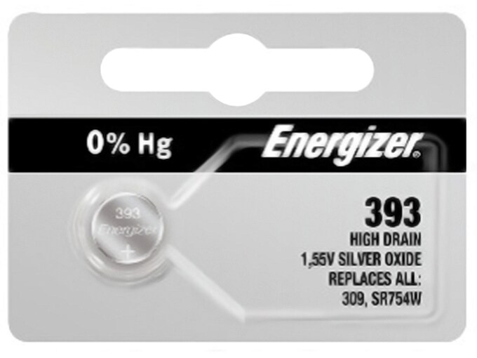 Energizer Battery 393 1.5 Volt Silver Oxide