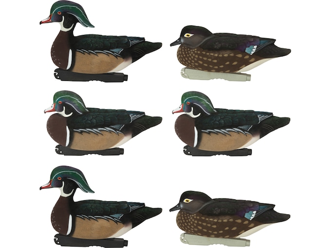GHG FFD Pro-Grade Elite Wood Duck Decoy Pack of 6