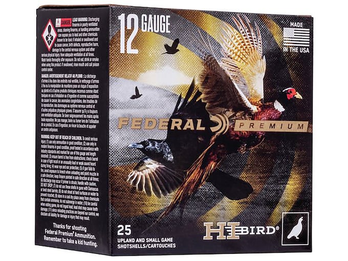 Federal Premium Hi-Bird Dove Pigeon Upland Ammo 12 Ga 2-3/4 1-1/4oz