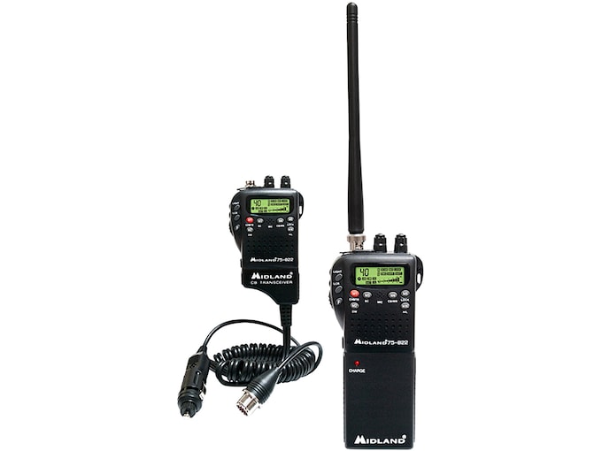 Midland 75-822 Hand Held CB Radio 40 Channel Auto Adapter