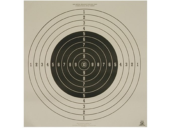 NRA Official International High Power Rifle Targets C-2 200 Yard Paper