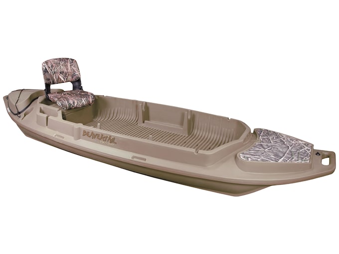 Beavertail Stealth 2000 Twin Gun 12' Sneak Boat Marsh Brown