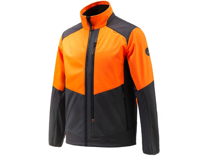 Beretta Men's Butte Softshell Jacket Ebony/Blaze Orange XL