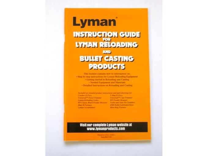 Lyman Metallic Reloading Cast Bullet Users Guide