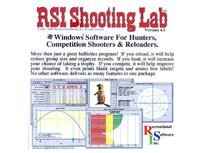 Recreational Software RSI Shooting Lab Software Program