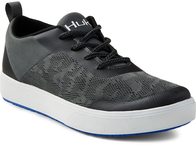 Huk Running Lakes Mahi Boat Shoes Foam Overcast Gray Men's 8 D