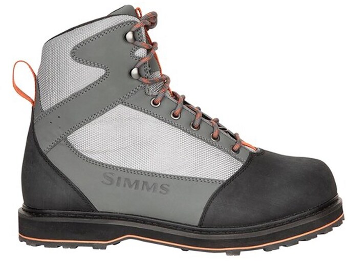 Simms Tributary Rubber Wading Boots Synthetic Striker Gray Men's 12 D