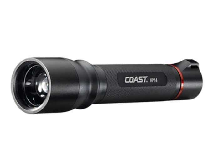 Coast HP14 Flashlight LED 4 AA Batteries Aluminum Black